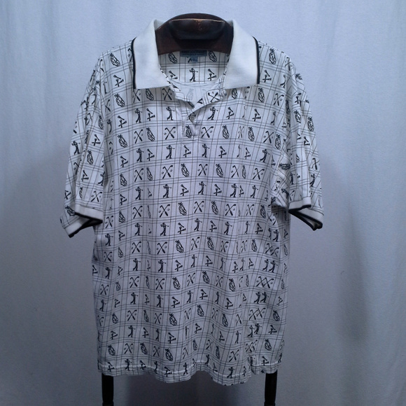 Bert Pulitzer | Shirts | Bert Pulitzer Mens Shirt L Golf Icons Polo ...